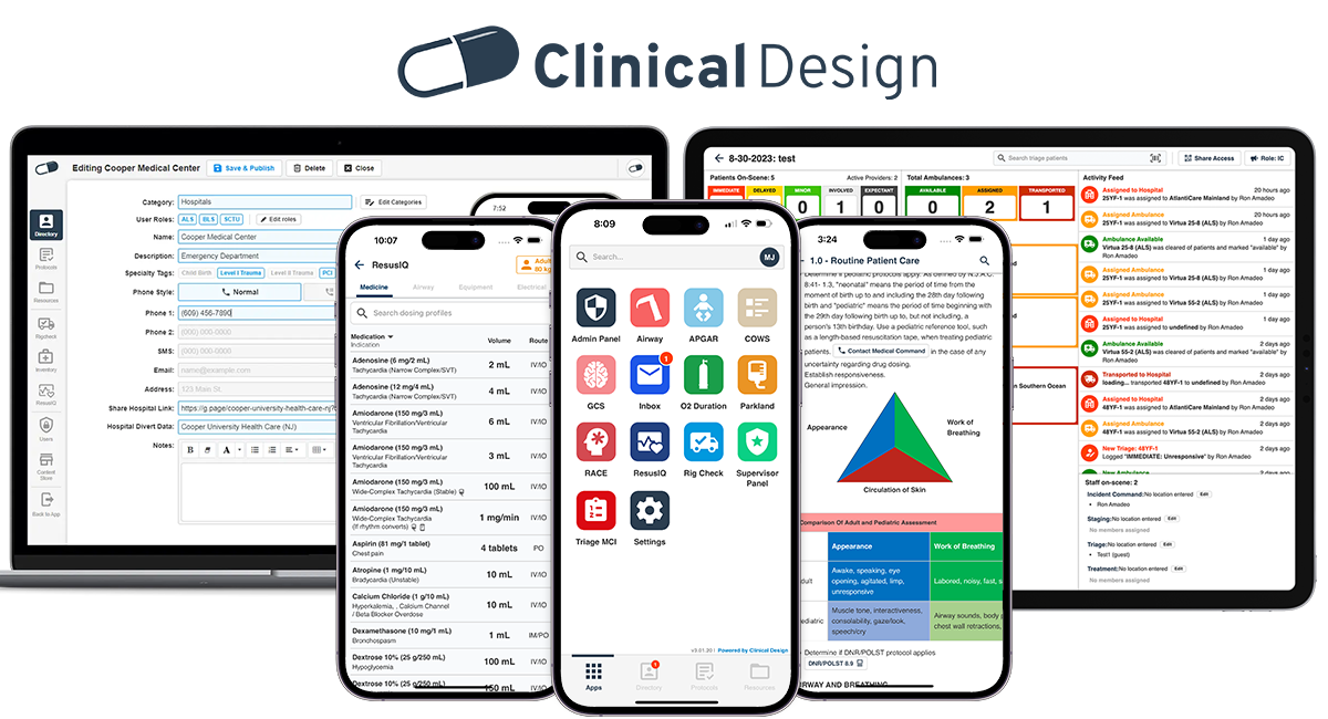 Clinical Design EMS App Builder